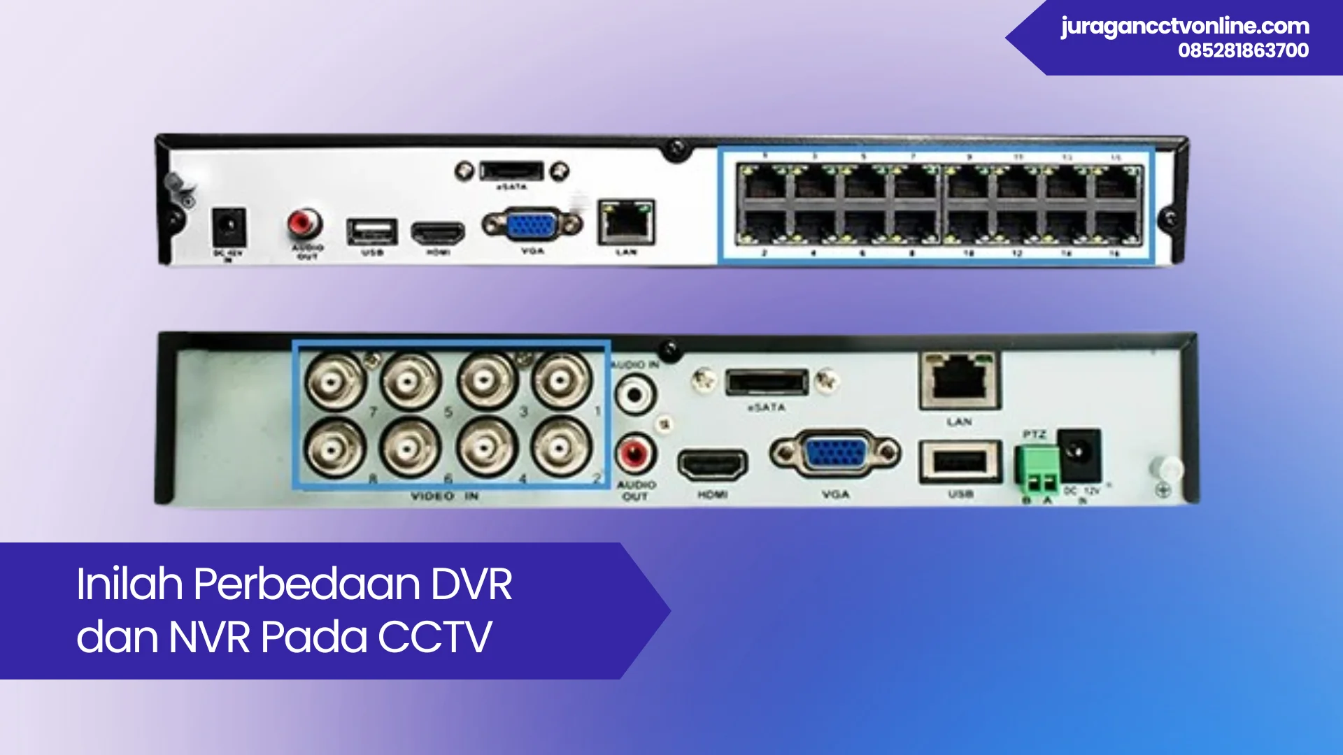 Inilah Perbedaan DVR dan NVR Pada CCTV